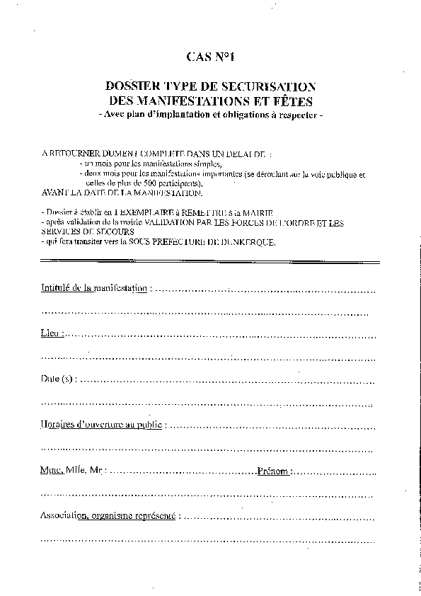 Sécurité manifestation | Gravelines